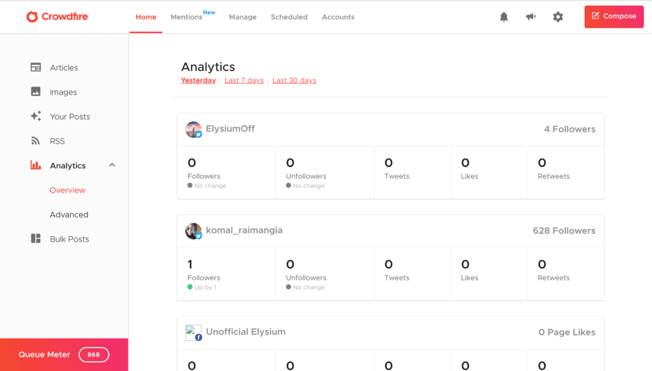 Crowdfire Review: Best Social Media Management Tool