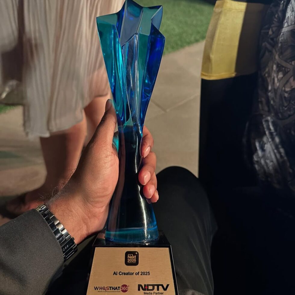 Sorav Jain Honored as Best AI Creator in India by NDTV & Whosthat360
